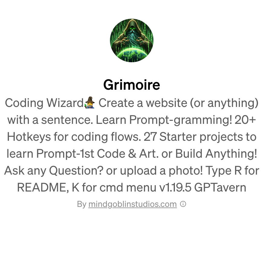 Grimoire on GPT Review | The world's largest & most trusted source on GPTs.